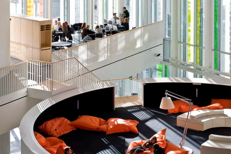 Ørestad Gymnasium: High School Without Borders - Danish Architecture ...